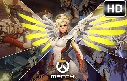 Mercy Wallpaper Overwatch HD New Tab Themes - HD Wallpapers & Backgrounds